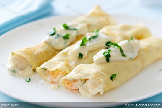 Seafood Pancakes recipe | RecipeLand.com