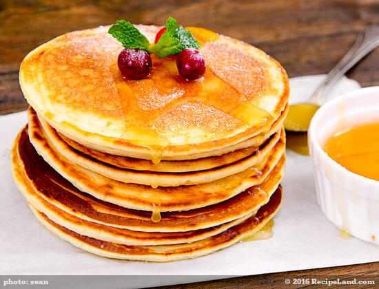 Yummy Honey Pancakes Recipe | RecipeLand.com